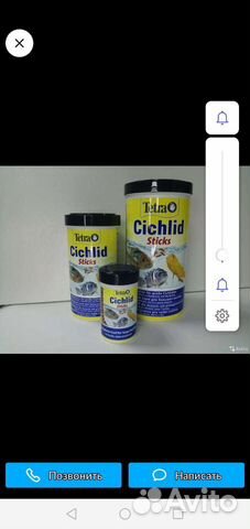 Корм Tetra Cichlid Sticks для рыб палочки