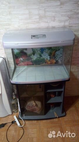 Б/У Аквариум 140 литров + тумба